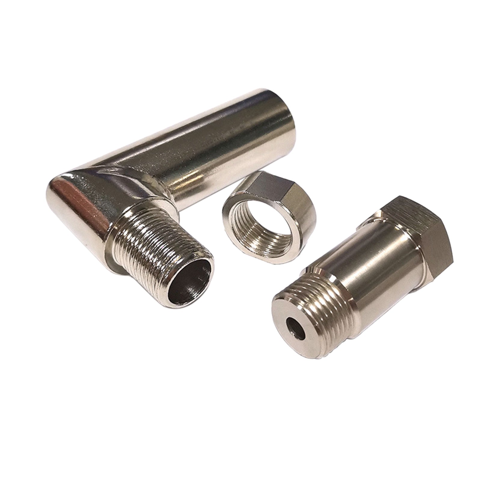 90 Degree 02 Bung Extension M18 X 1.5 O2 Oxygen Spacer Sensor Angled E ...